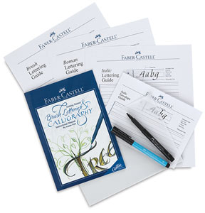 Faber-Castell Getting Started Brush Lettering And Calligraphy Set, Dick ...